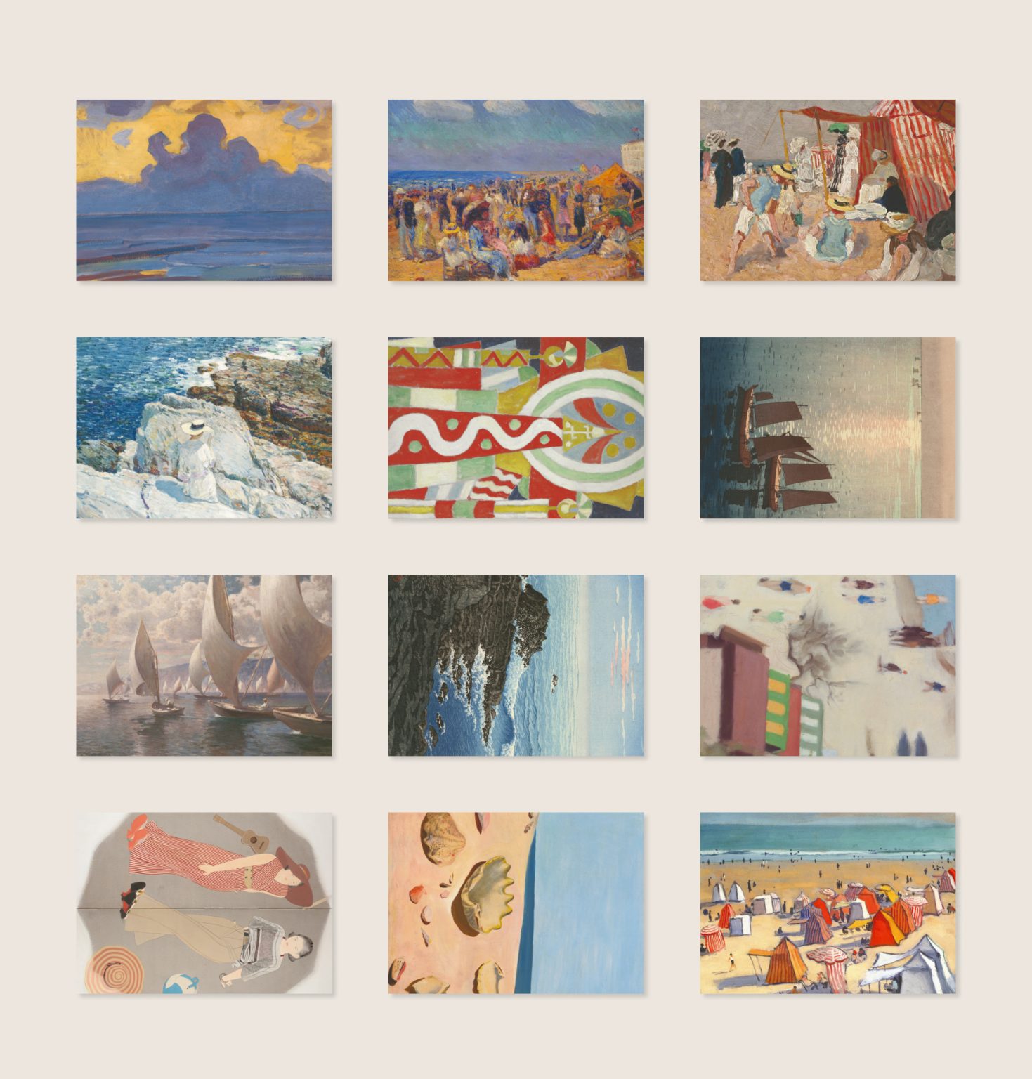 Sea, Ships and Beaches 50 Postcards Set – DailyArt Shop